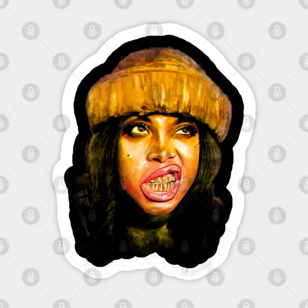 Erykah Badu | Vintage RNB - Vintage - Sticker | TeePublic