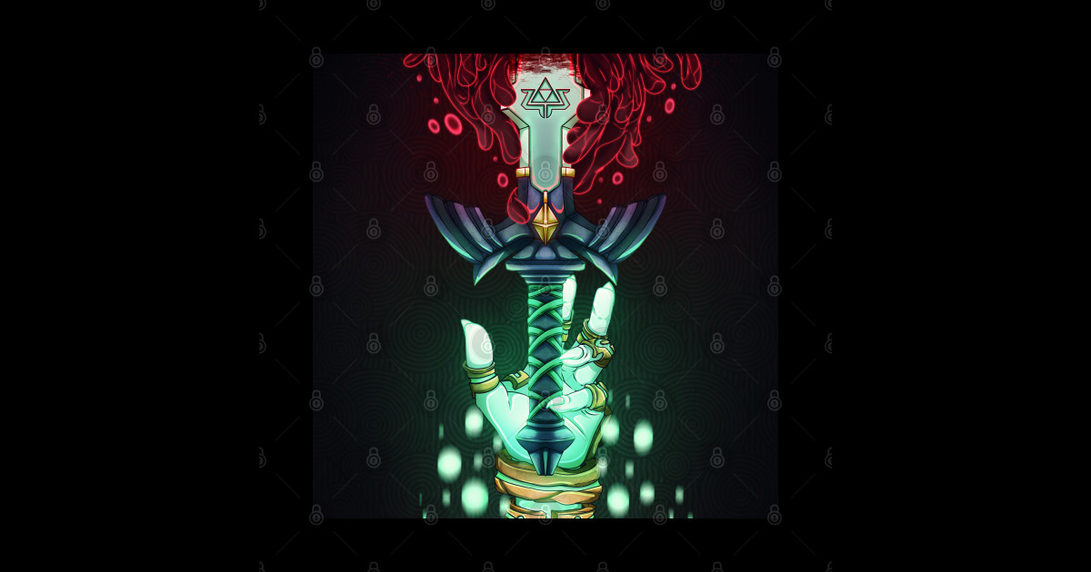 Tears Master Sword Malice - Tears Kingdoms - Sticker | TeePublic