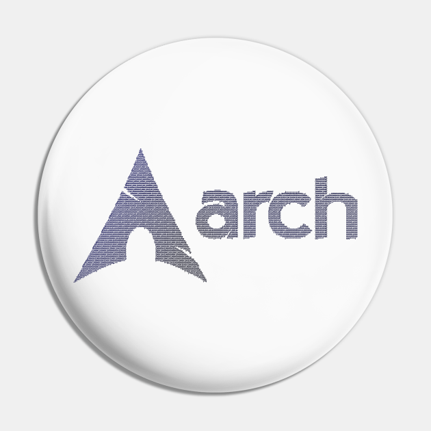 Arch linux - Ascii Art - Arch Linux - Pin | TeePublic