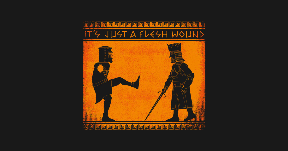 legend of the black knight - Black Knight Monty Python - T-Shirt ...