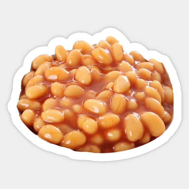 Bean Blob Funny Meme Design - Baked Beans - Baked Beans - Sticker ...