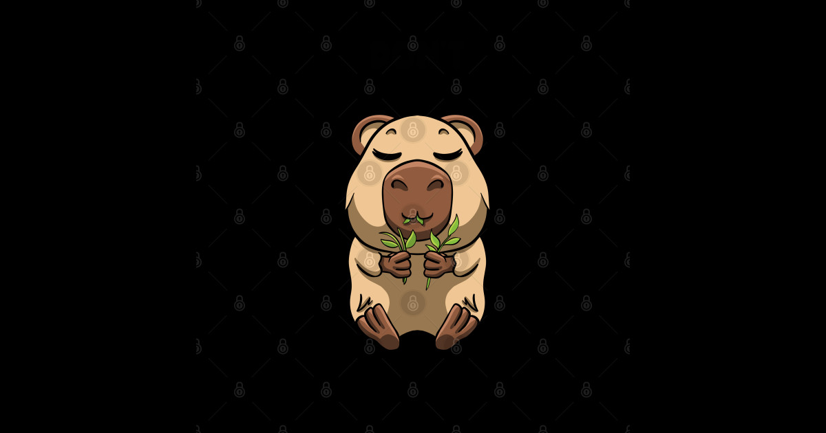 Don't Worry be Capy Funny Capybara Face Zoo Rodent Capybaras - Dont ...