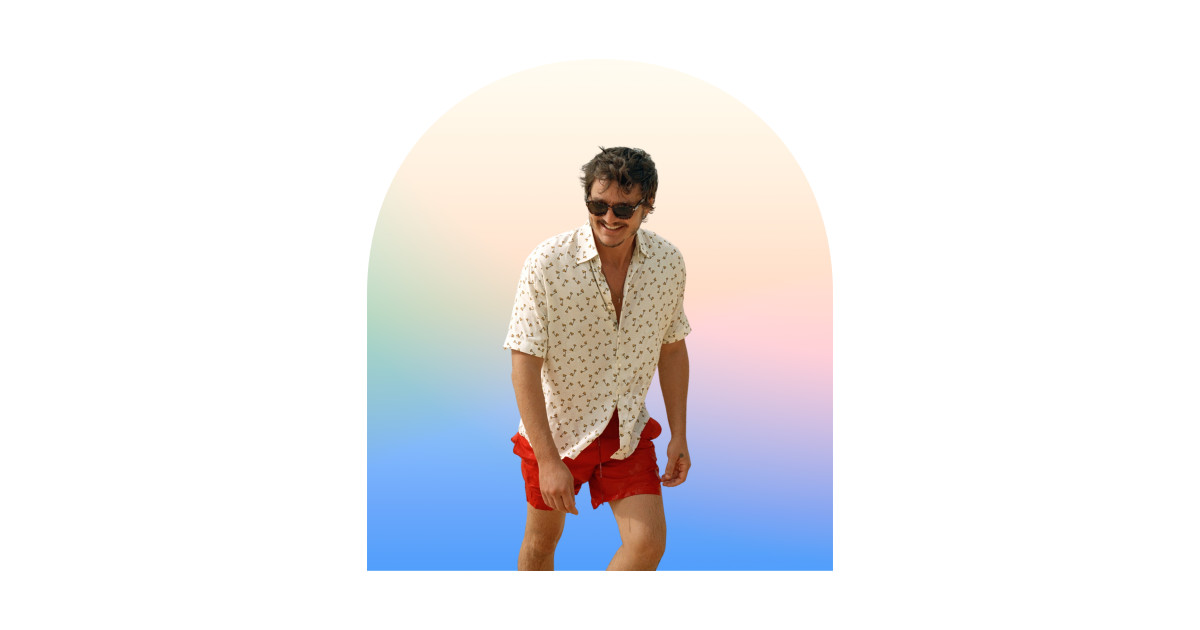 Pedro Pascal my love - arch frame with gradient - Pedro Pascal - T ...