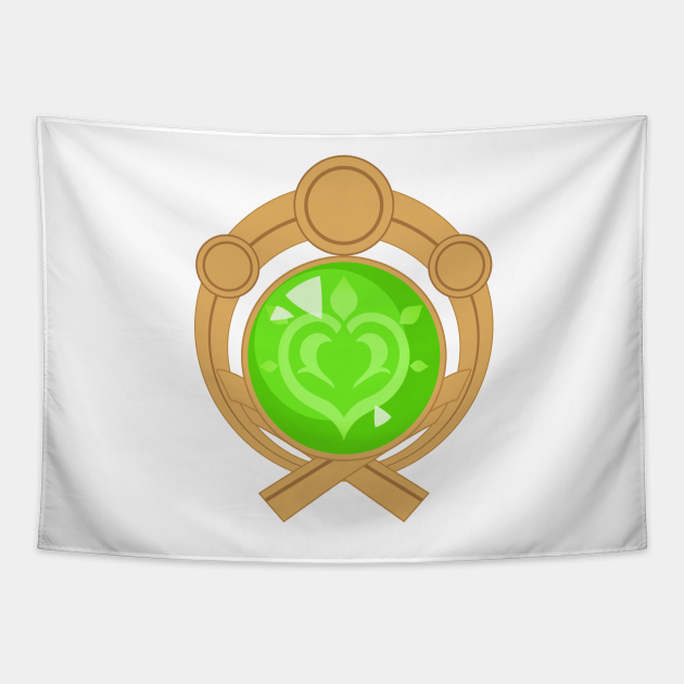 Genshin Impact Inazuma Vision - Dendro - Genshin - Tapestry | TeePublic