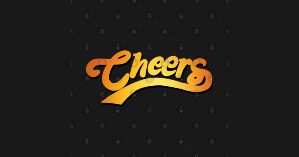 Cheers sign ( tv title) 1980s series - Cheers - T-Shirt | TeePublic