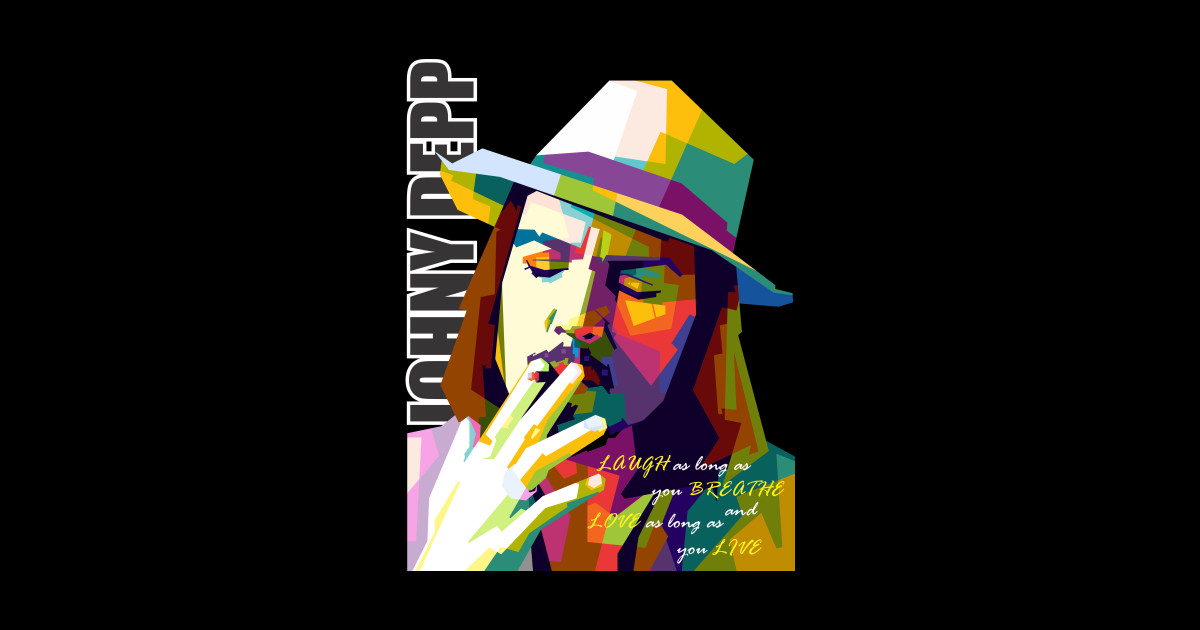 Johny depp smoke - Johny Depp - Sticker | TeePublic