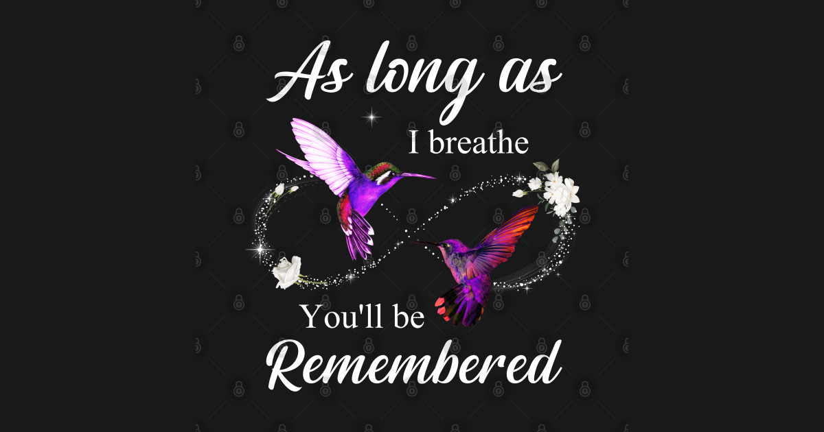 Best In Loving Memory Couple Family Memorial Hummingbirds Floral ...