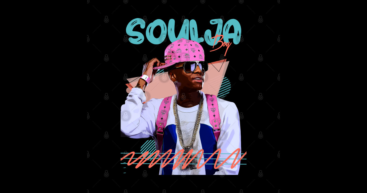 Retro Vintage Soulja Boy Fan Art Design T-shirt - Soulja Boy Tour 2023 ...