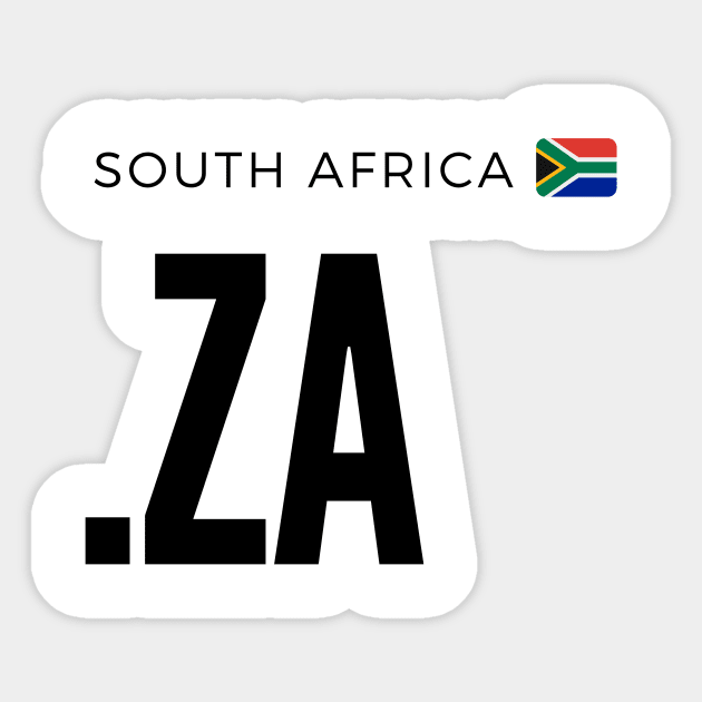 South Africa .ZA domain - Web Developer - Sticker | TeePublic