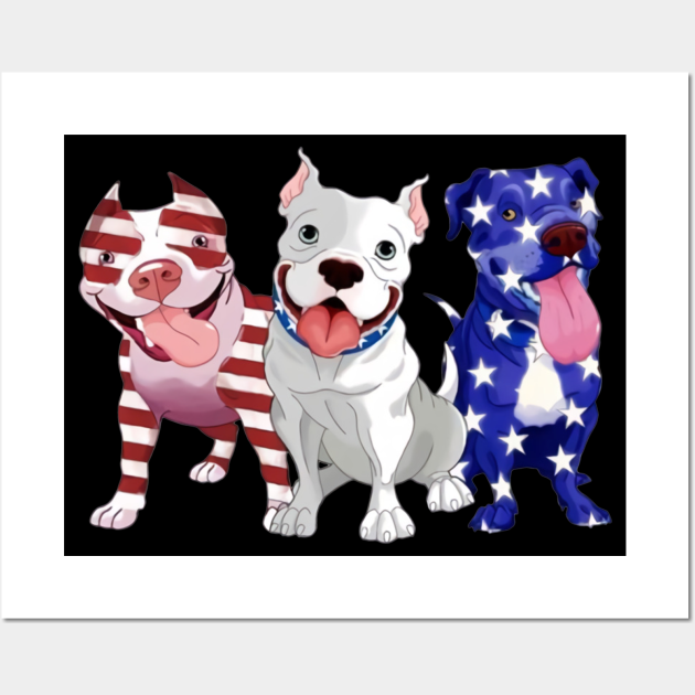 American Flag Pitbull Happy 4th Of July - Pitbull American Flag ...