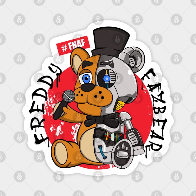 Freddy Fazbear FNAF robot cute - Freddy Fazbear - Magnet | TeePublic