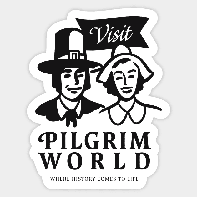 Pilgrim World Tourist - Wednesday - Sticker | TeePublic
