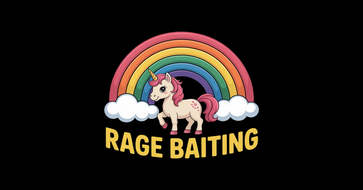 Rage Baiting Random Rage Bait - Rage Baiting Random Rage Bait - Sticker ...