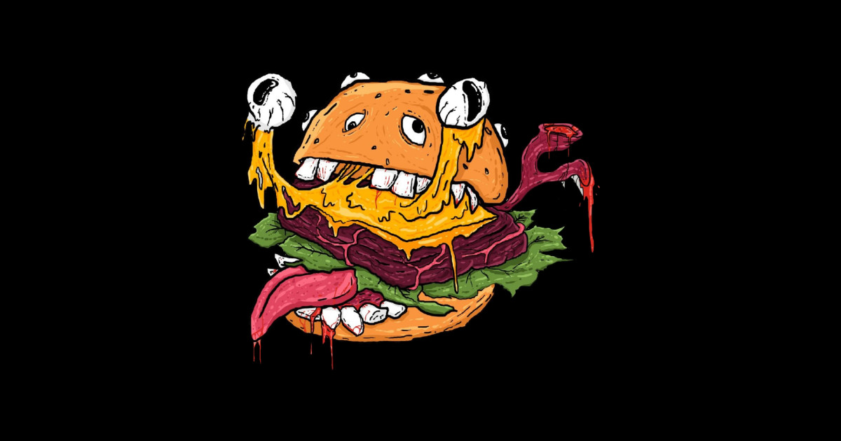 MONSTER BURG - Burger Lover - Sticker | TeePublic