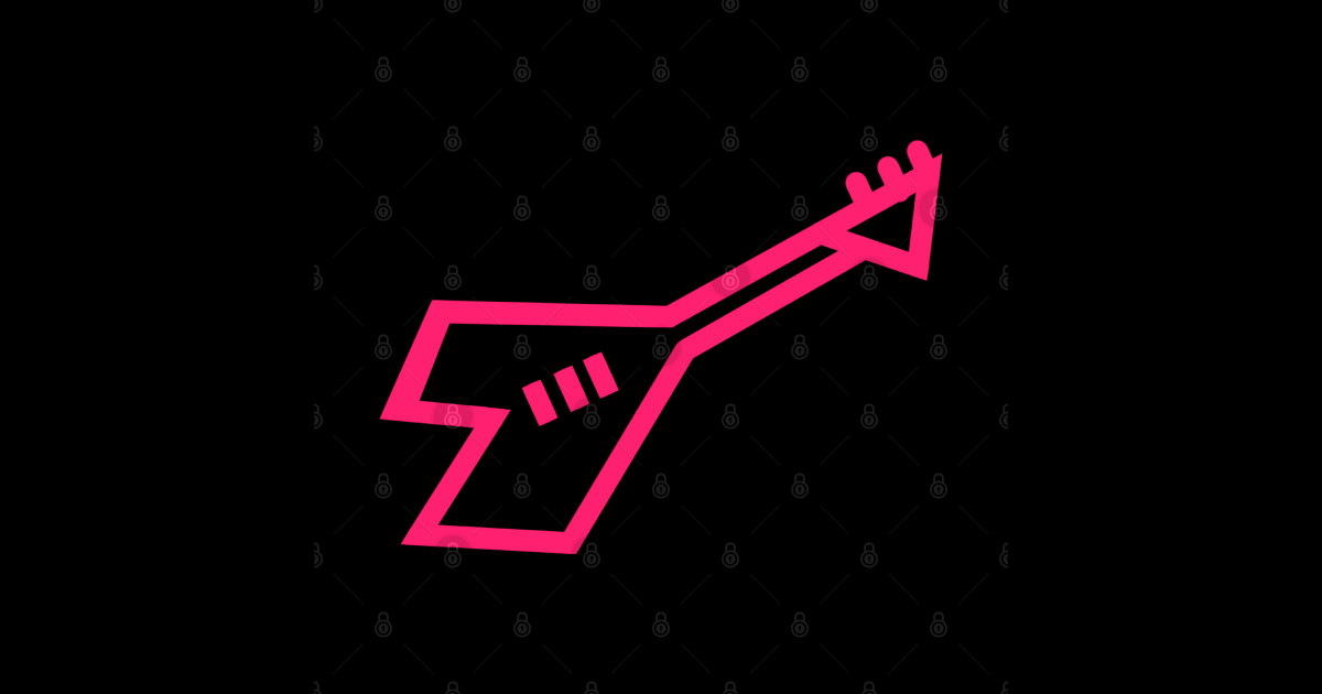 Guitar - Jsab - Sticker | TeePublic