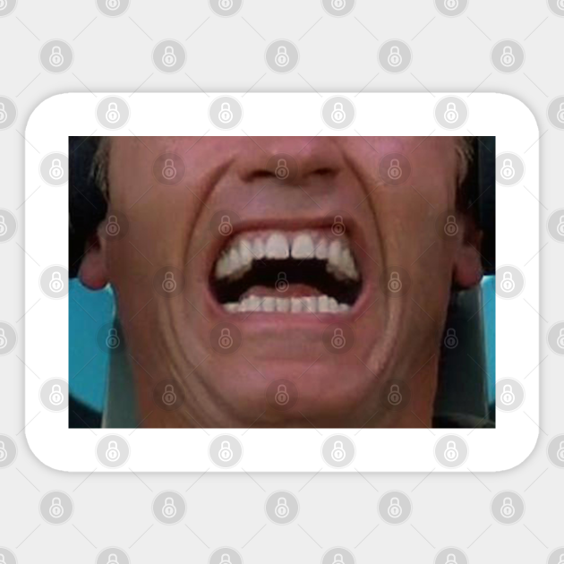 total recall face mask arnie - Total Recall Mask - Sticker | TeePublic