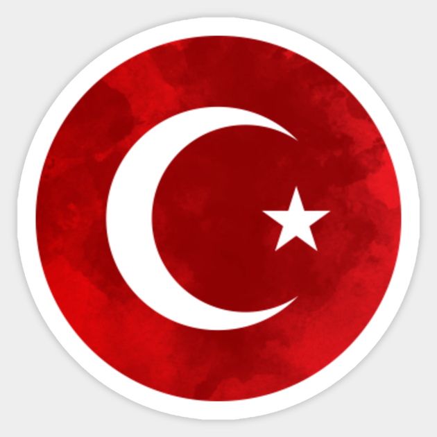 Watercolor Turkish Flag - Turkish Flag - Sticker | TeePublic