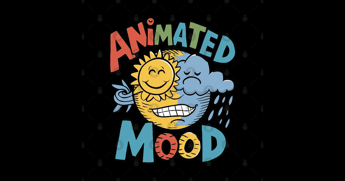 Sunny & Cloudy Mix - Animated Mood Design - Mood - Tapestry | TeePublic