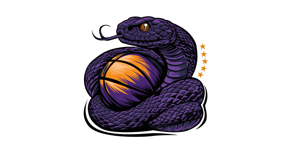 Purple and gold snake mamba, five championships, player legends - Mamba ...