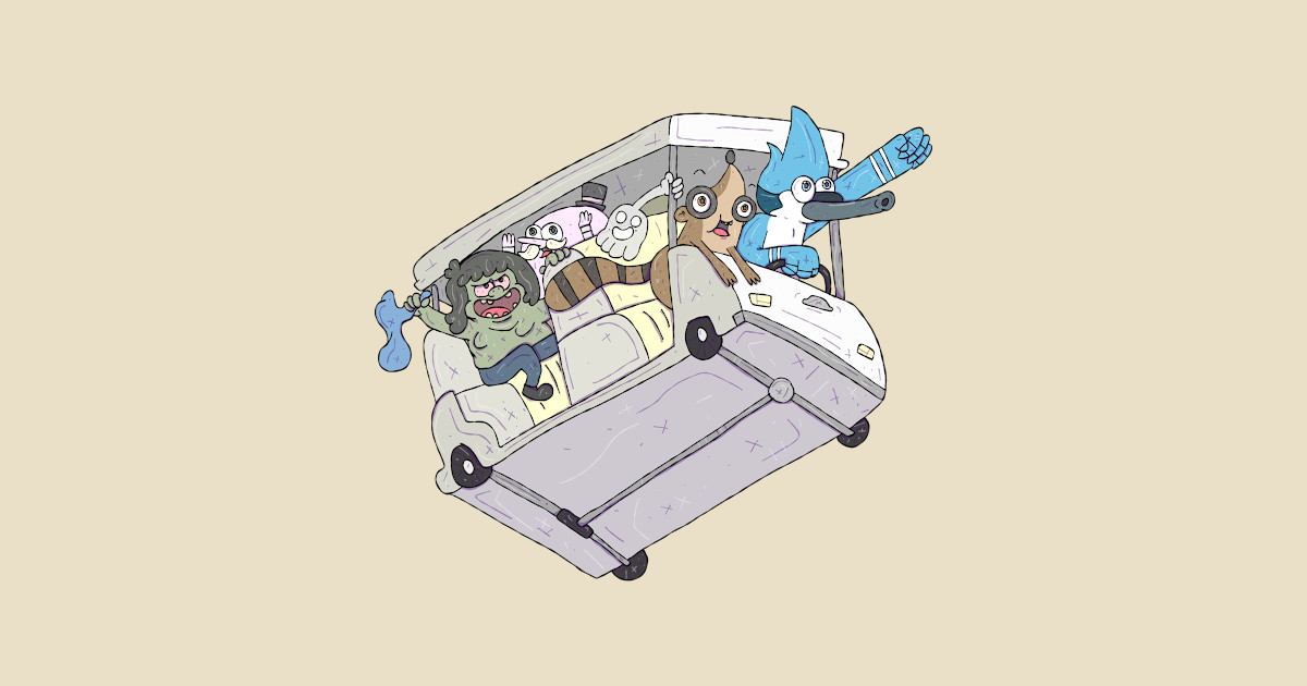 Regular Show - Golf Cart - Regular Show - T-Shirt | TeePublic