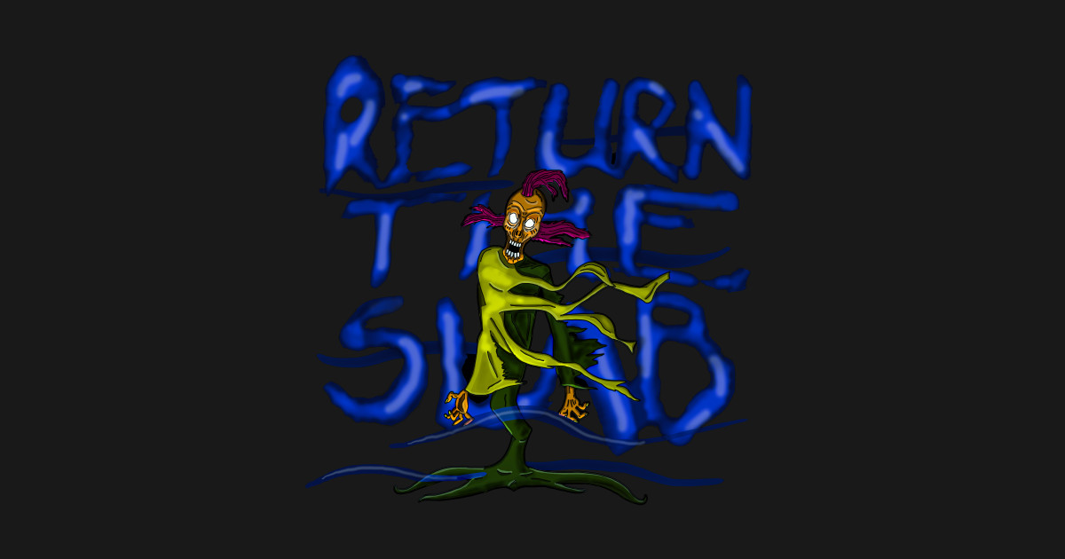 Return The Slab Courage The Cowardly Dog Pin Teepublic