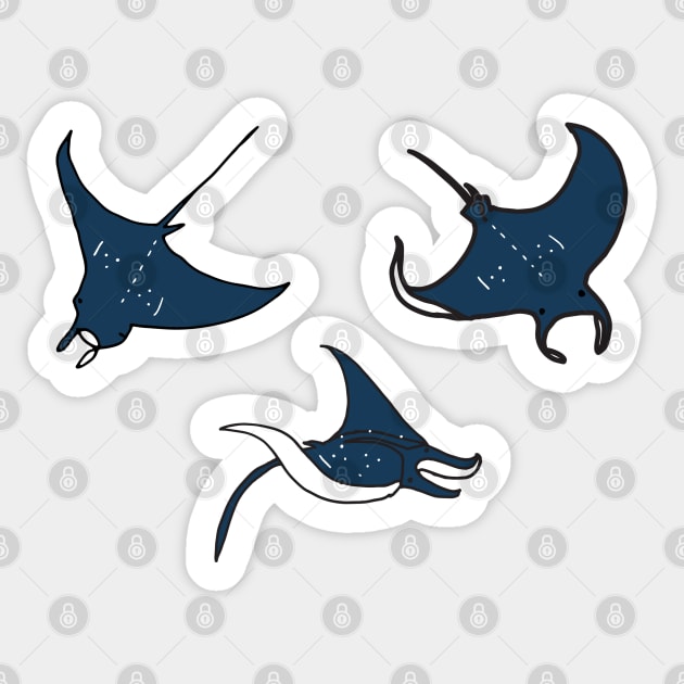 Manta Ray - Manta Ray - Sticker | TeePublic