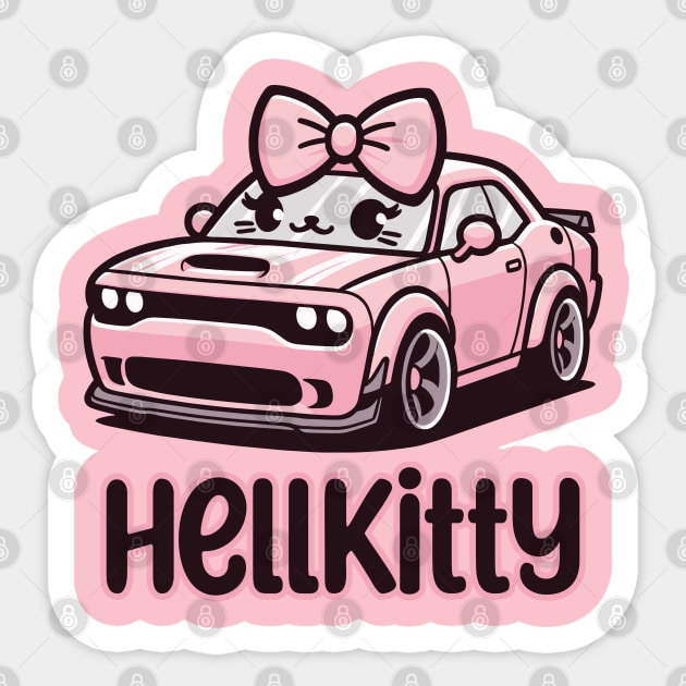 Cute Hellcat Kitten - Hellcat - Sticker | TeePublic