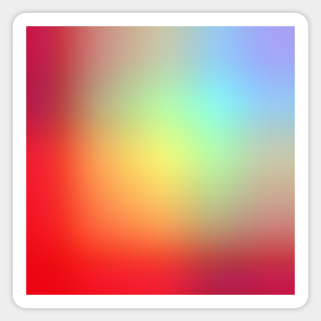 Rainbow Blur Right Angled - Pattern - Sticker | TeePublic