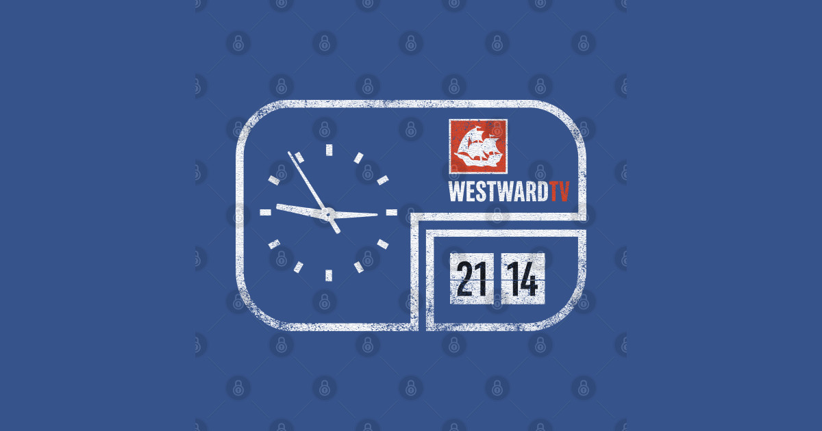 Westward TV Clock -Defunct 80s Aesthetic - British Telly - T-Shirt ...