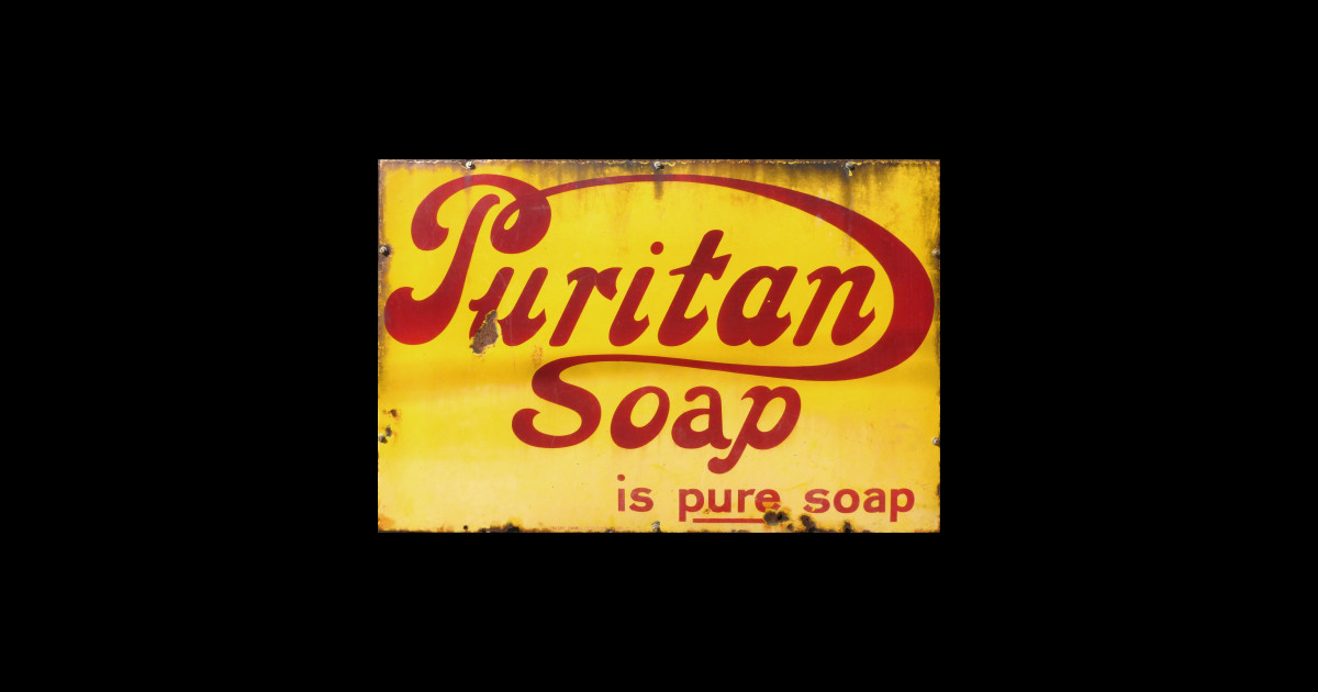 Puritan Soap, Vintage Enamel Sign - Restored Enamel Sign - Sticker ...