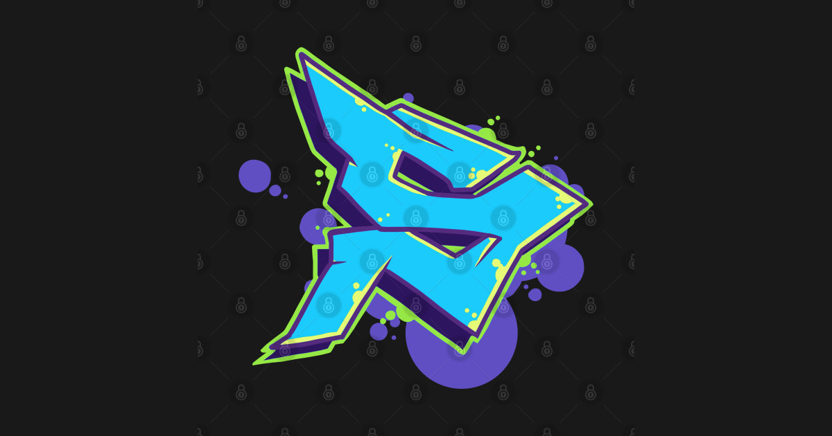 Letter S - Graffiti Street Art Style - Graffiti Letter - T-Shirt ...