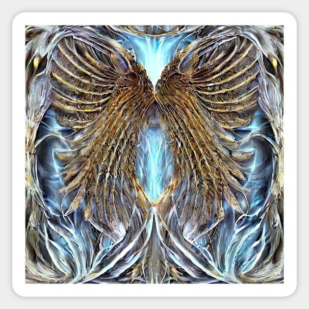 wings of protection - Angel - Sticker | TeePublic