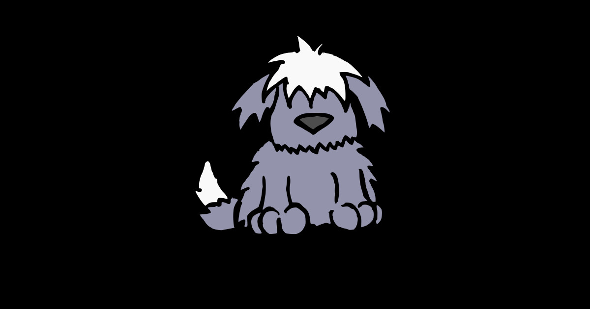 Just Scruffy Dog Cartoon Old English Sheepdog - Old English Sheepdog ...