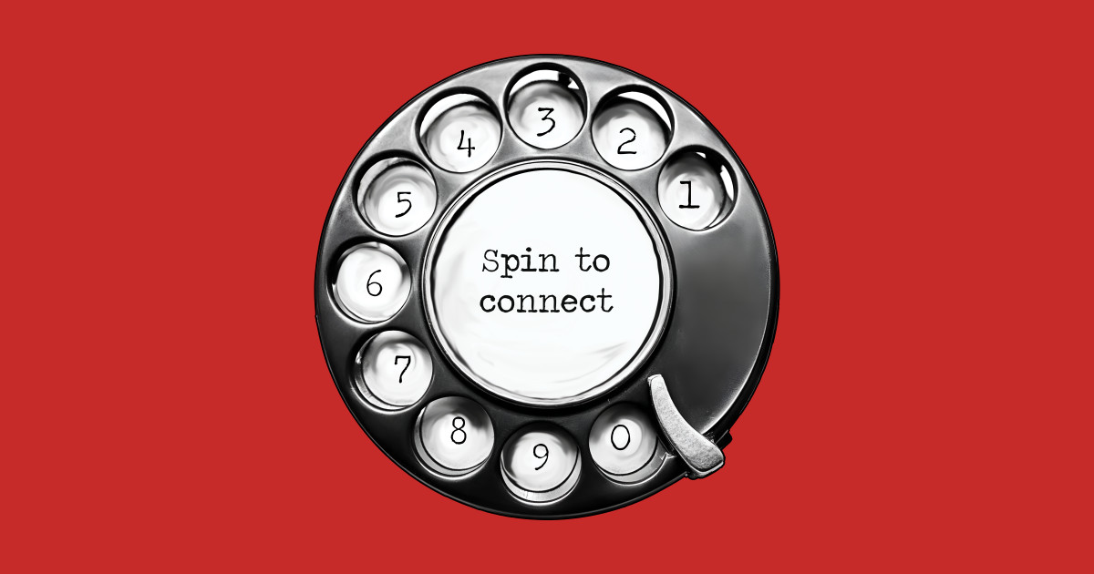 Retro Telephone - Spin to connect - Rotary Dial - T-Shirt | TeePublic