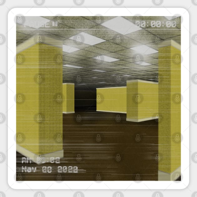 The Backrooms (Just the Rooms) - Backrooms - Sticker | TeePublic