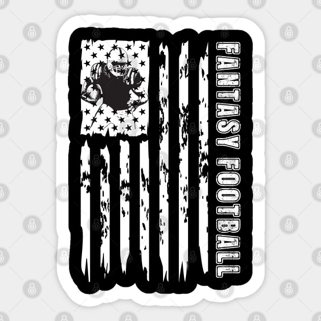 Fantasy Football FLAG VINTAGE - Fantasy Football - Sticker | TeePublic