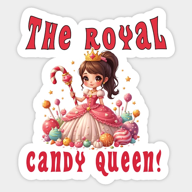 the royal candy queen - Candy Hearts - Sticker | TeePublic