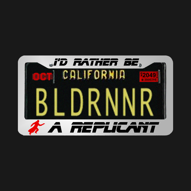 Blade Runner 2049 Replicant License Plate - Blade Runner - T-Shirt ...