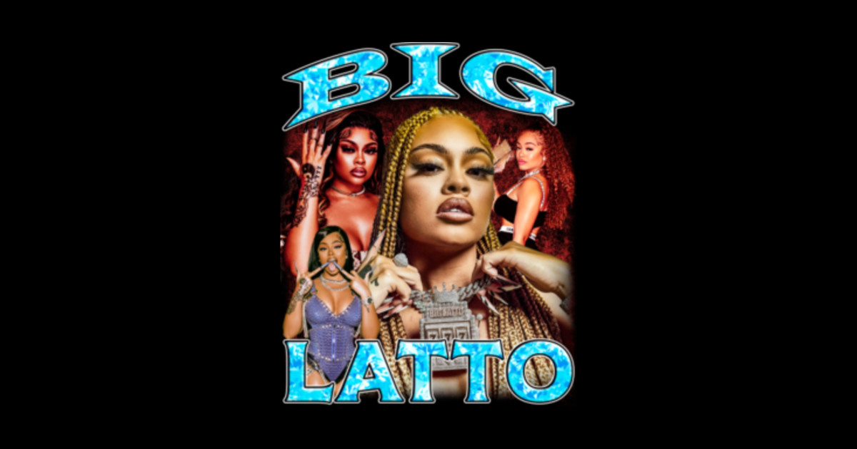 Big Latto Vintage Golden Himalayas Bootleg - Big Latto - Sticker ...