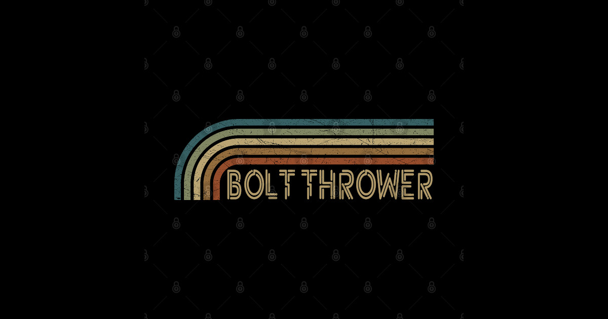 Bolt Thrower Retro Stripes - Musician - Sticker | TeePublic