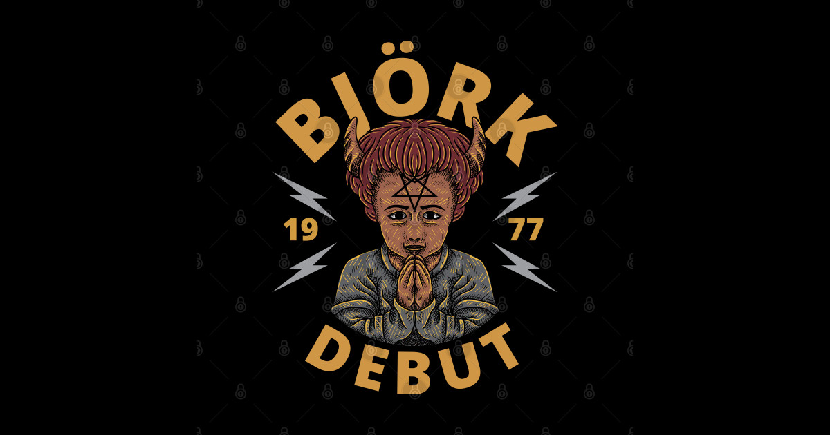 Bjork - Debut 1977 // Original Illustration Fan Art Designs - Bjork ...