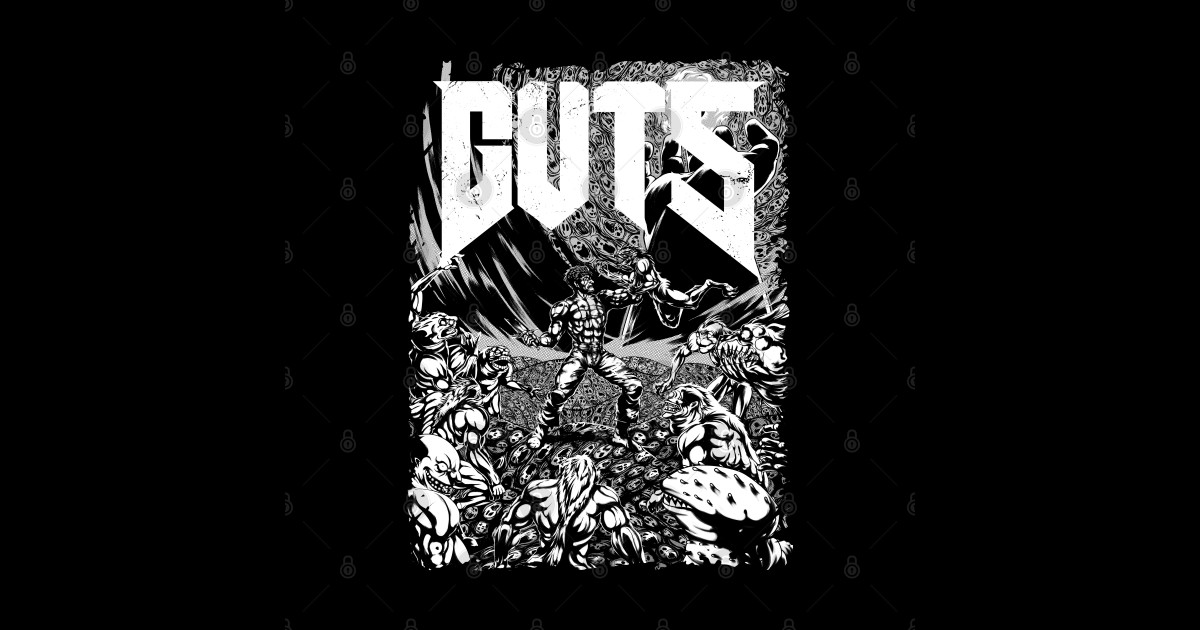 Guts of Doom 2 (Manga Style) - Anime - Sticker | TeePublic
