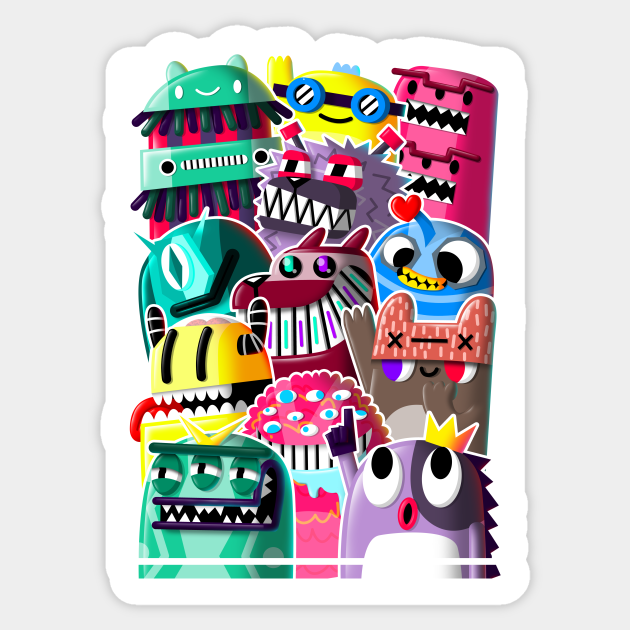 Doodle World COMBAT - Doodle - Sticker | TeePublic