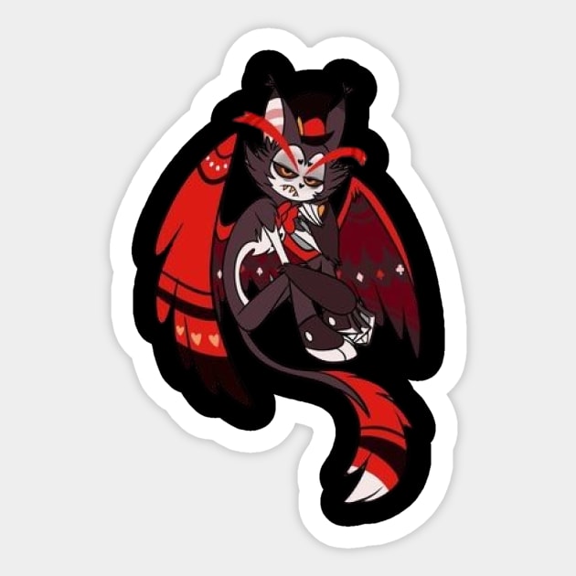 Hazbin Hotel Husk - Hazbin Hotel Husk - Sticker | TeePublic