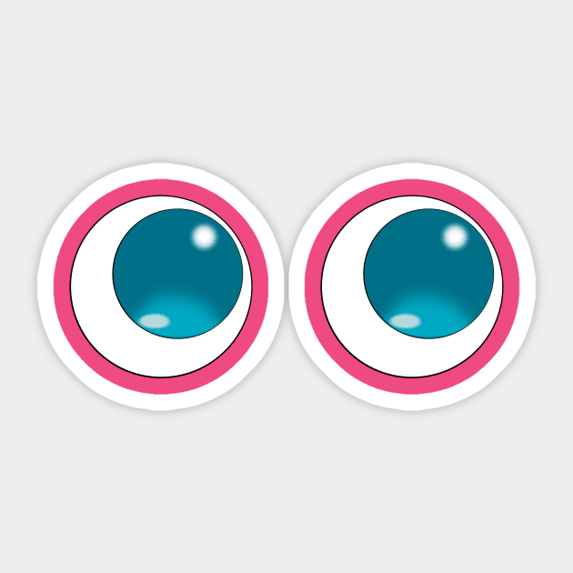 Balloon Eyes - Balloon - Sticker | TeePublic