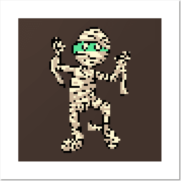 Mummy Pixel Art - Halloween - Posters and Art Prints | TeePublic