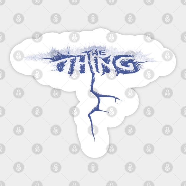 The Thing 1982 Logo - Movie - Sticker | TeePublic