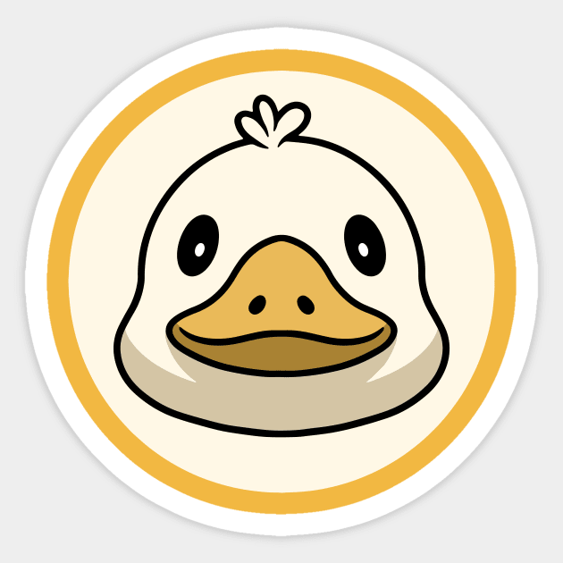 Cute Duck - Cute Design - Sticker | TeePublic
