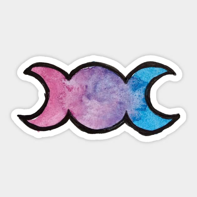 Triple moon Goddess - Triple Moon - Sticker | TeePublic
