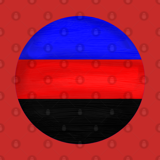 Polyamorous pride flag colours circular - Polyamorous - Long Sleeve T ...